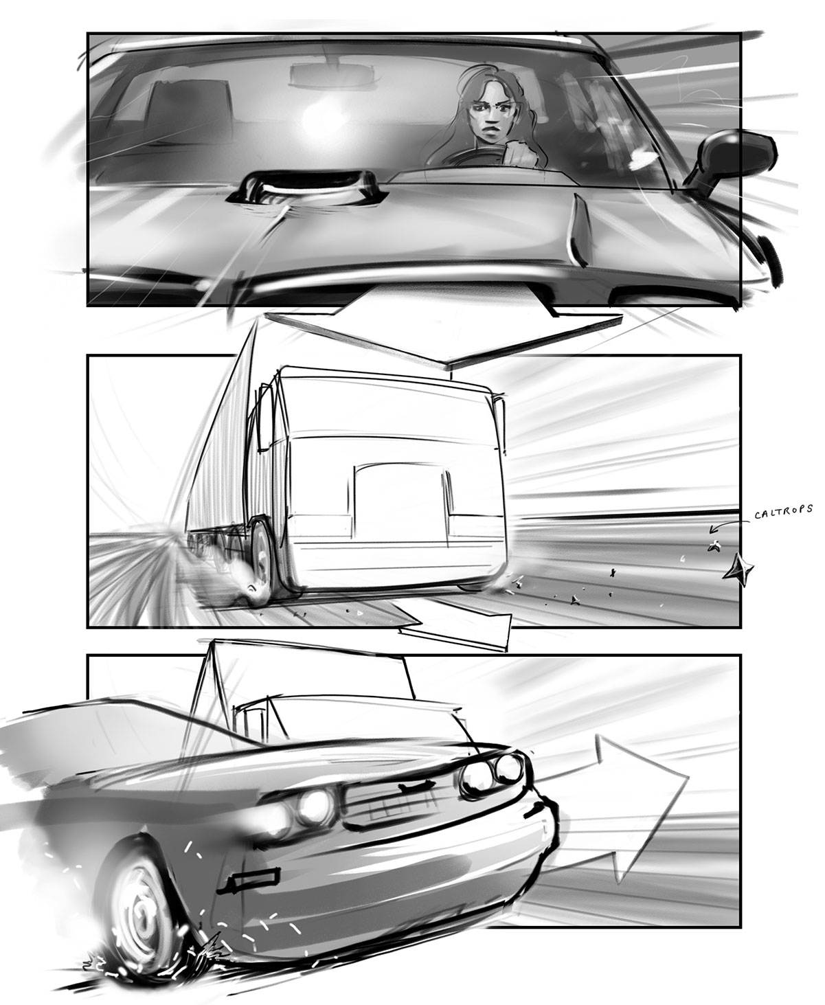 Fast and the Furious | Famous Frames Storyboard Artists | Los Angeles